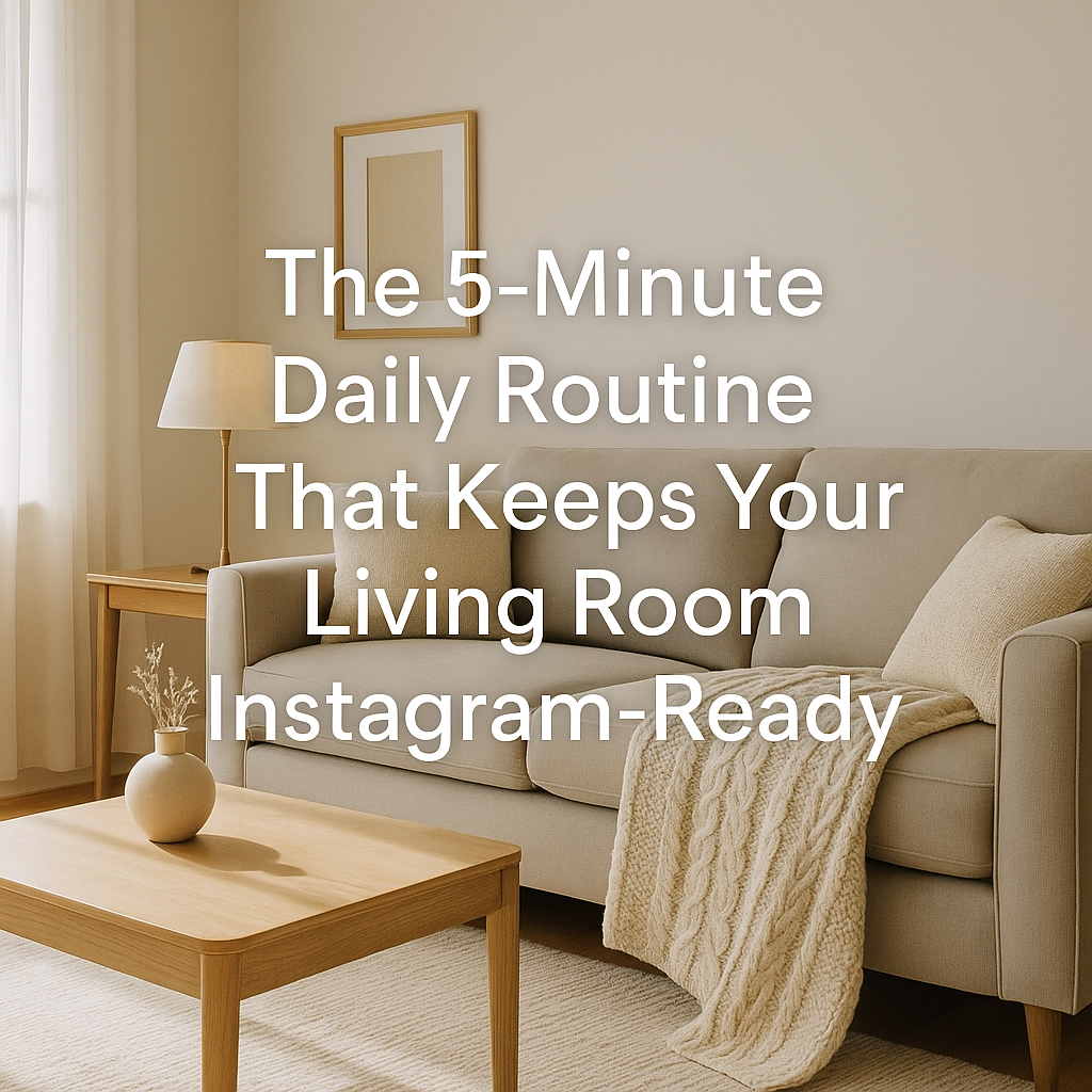 The 5-Minute Daily Routine That Keeps Your Living Room Always Instagra ...